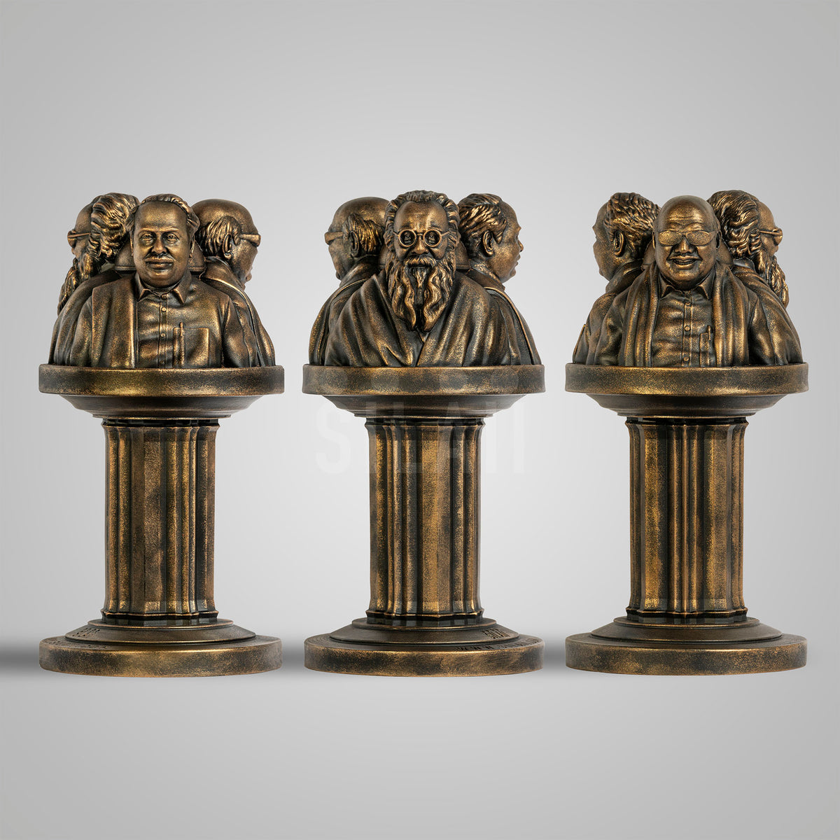 The Dravidian Icons - Three Face Sculpture of Periyar, Anna and ...