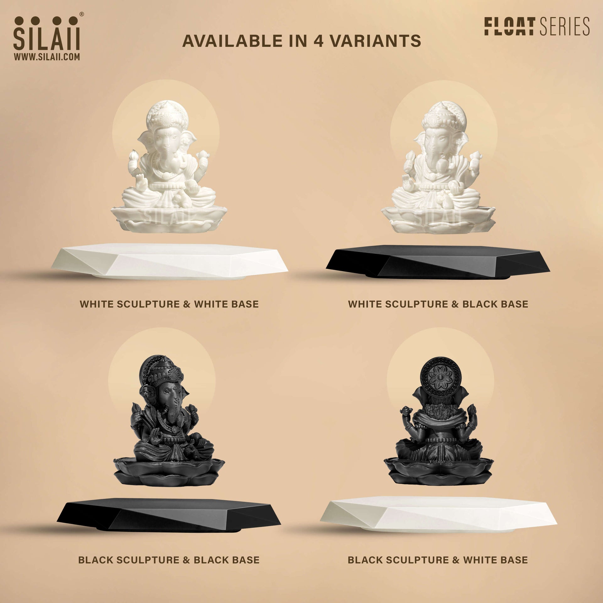 Lord Ganesha Levitating Sculpture | Buy Now | SILAII.COM