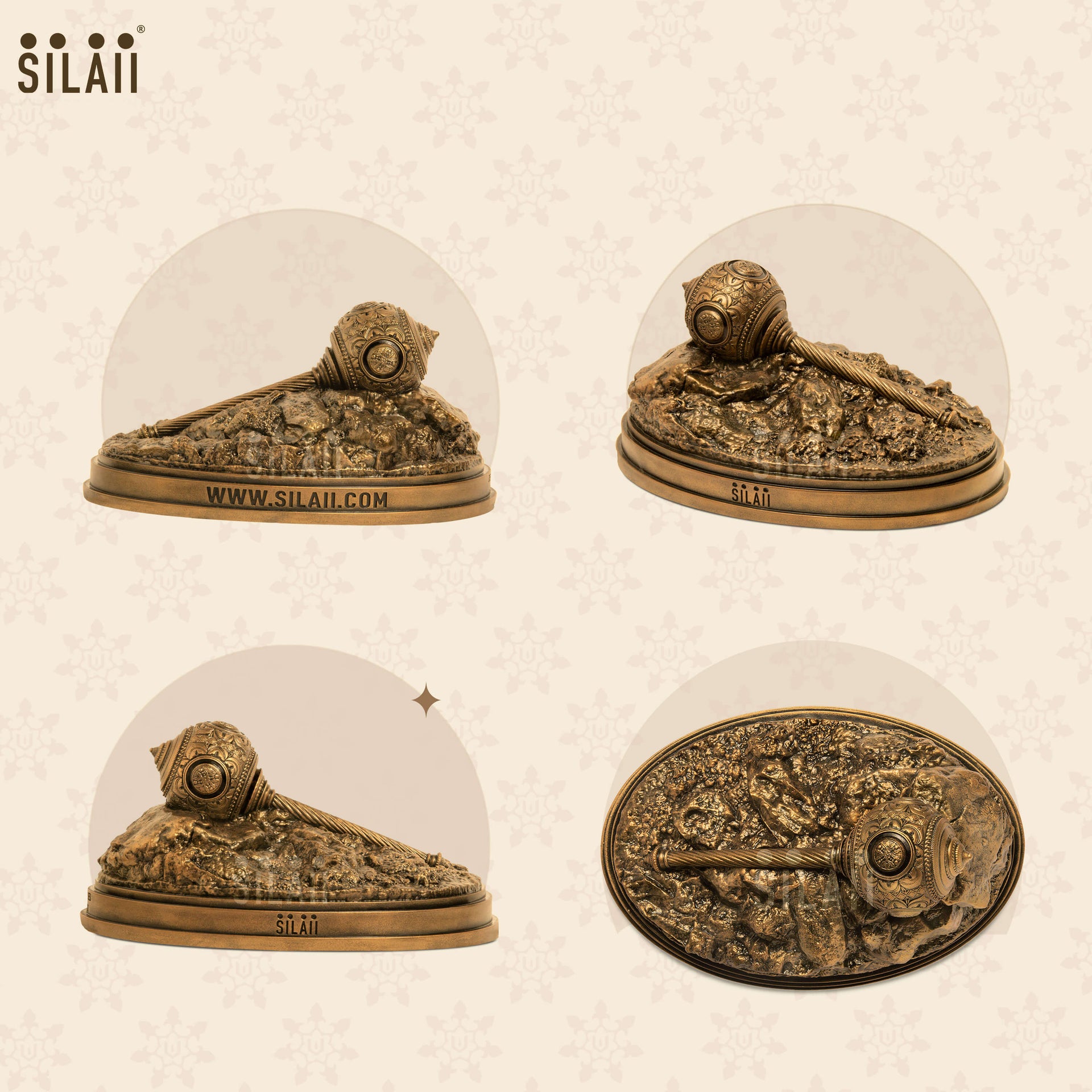 Lord Hanuman Gada Divine Sculpture | Buy Now | SILAII.COM