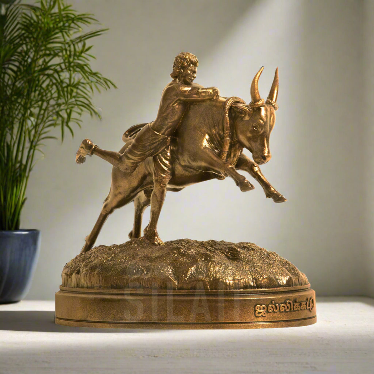 Jallikattu Action Sculpture - A Celebration of Courage and Tradition ...