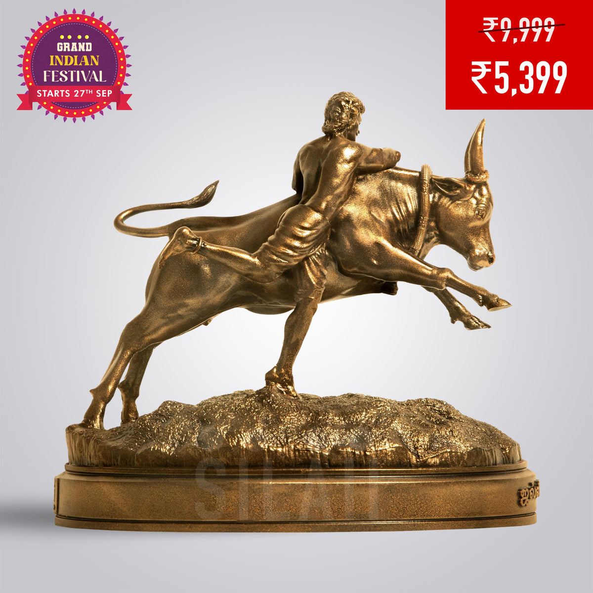 Jallikattu Action Sculpture - A Celebration of Courage and Tradition ...