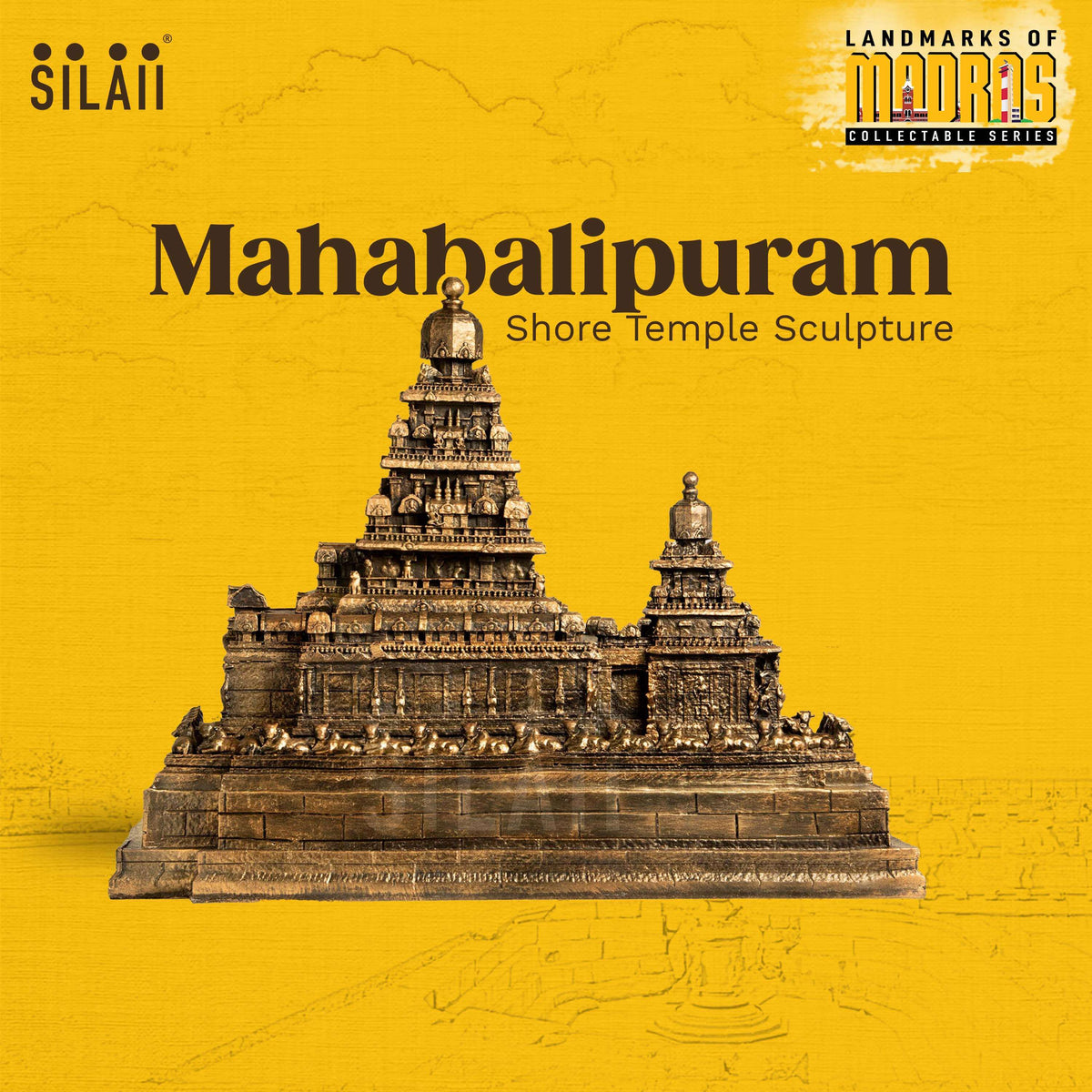Replica Of Mahabalipuram Shore Temple as a Sculpture | Buy Now | SILAII.COM
