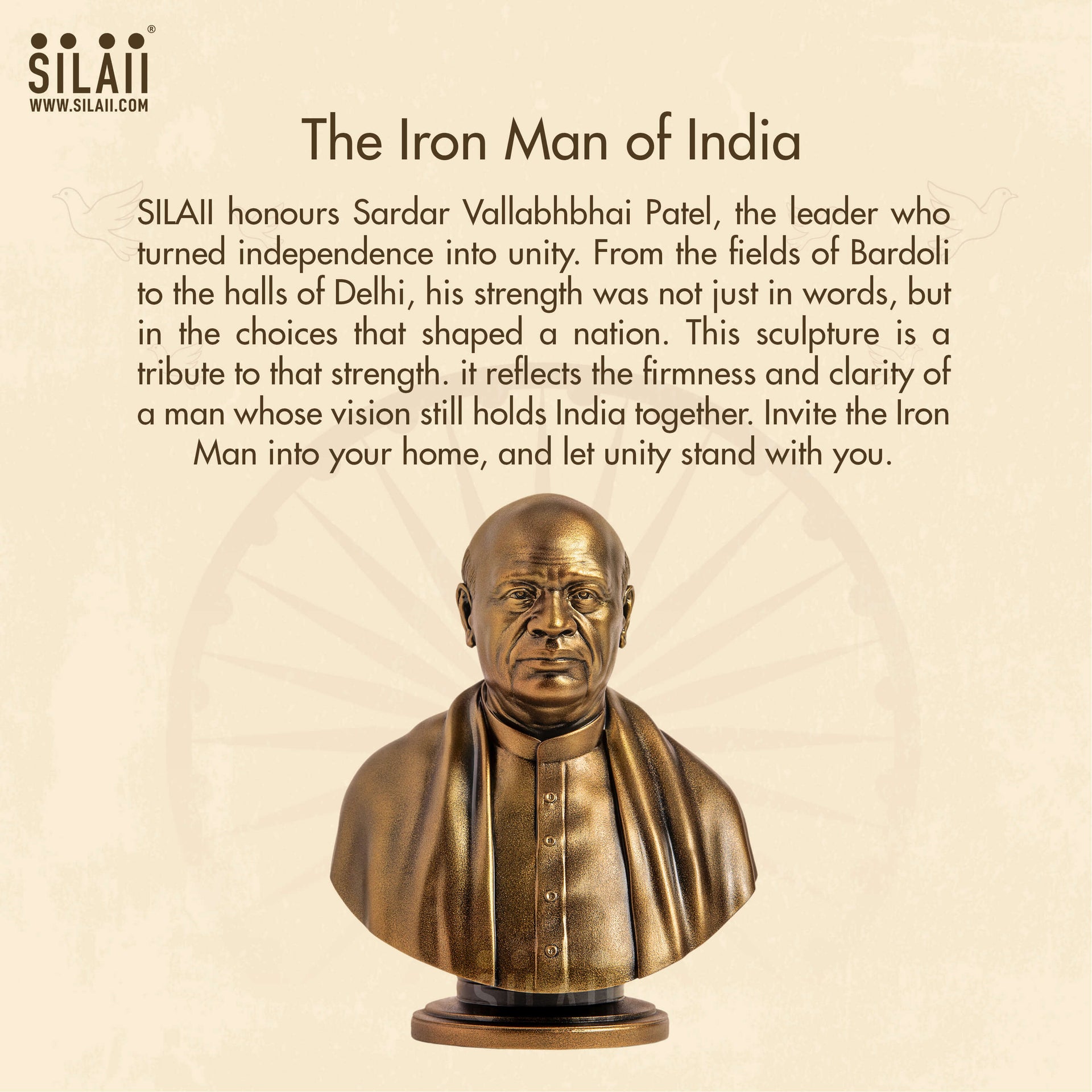Sardar Vallabhbhai Patel Sculpture | Buy now | SILAII.com