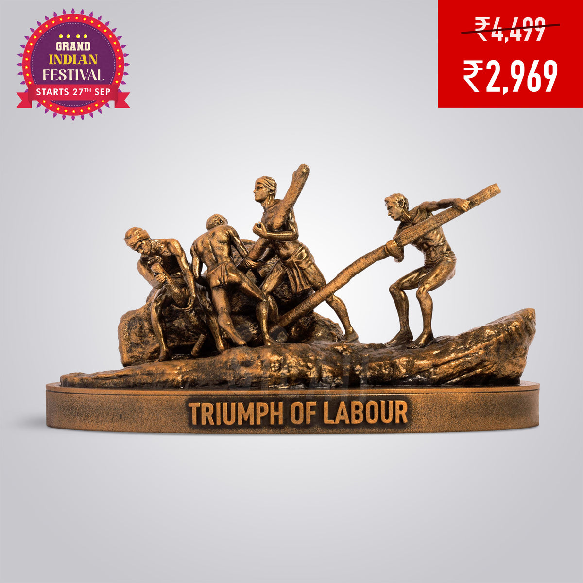 Triumph of Labour - Monumental Sculpture | Buy Now | SILAII.COM