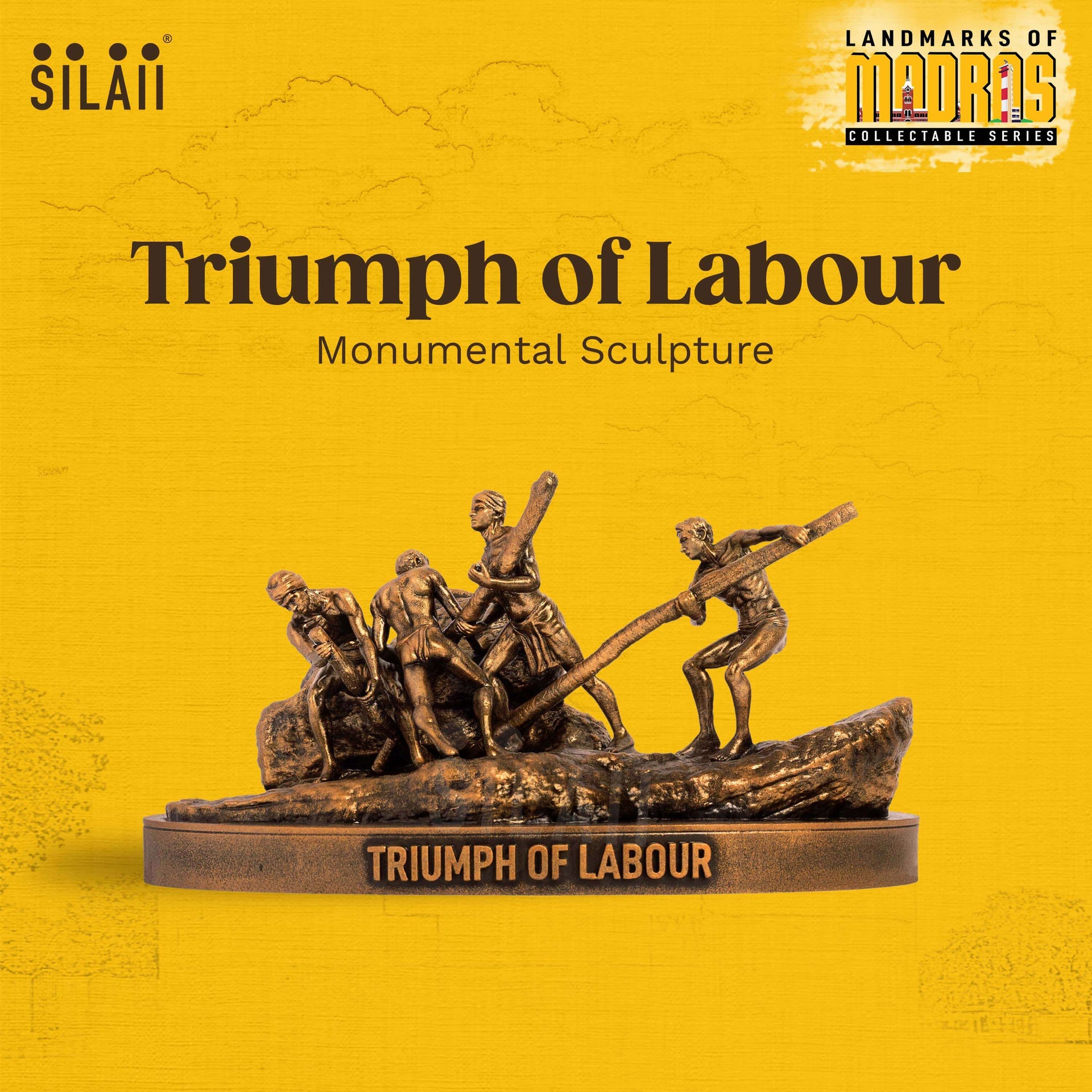 Triumph of Labour Sculpture | Chennai Marina Landmark | SILAII