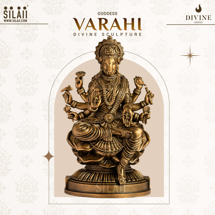 Goddess Varahi Amman Sculpture | Divine Protective Idol | SILAII