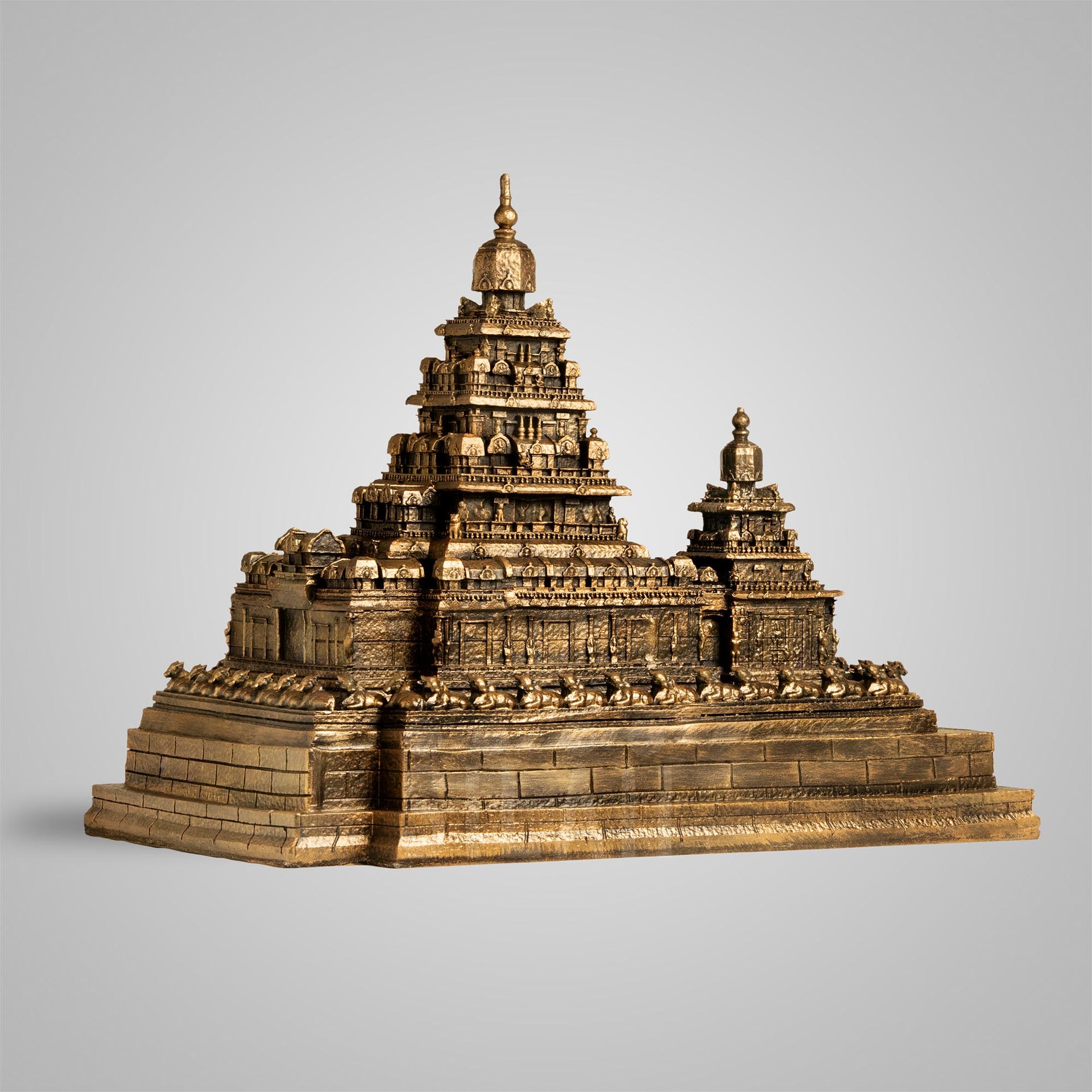Replica Of Mahabalipuram Shore Temple as a Sculpture | Buy Now | SILAII.COM