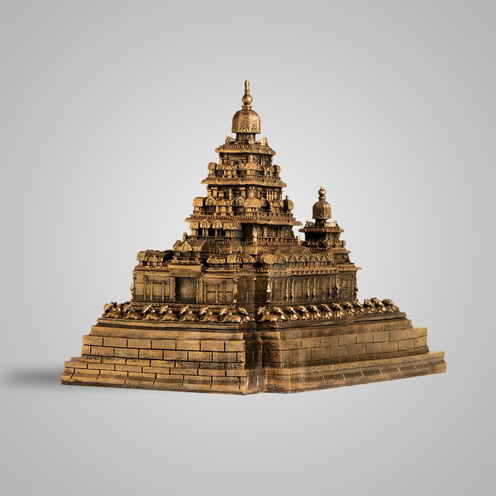 Replica Of Mahabalipuram Shore Temple as a Sculpture | Buy Now | SILAII.COM