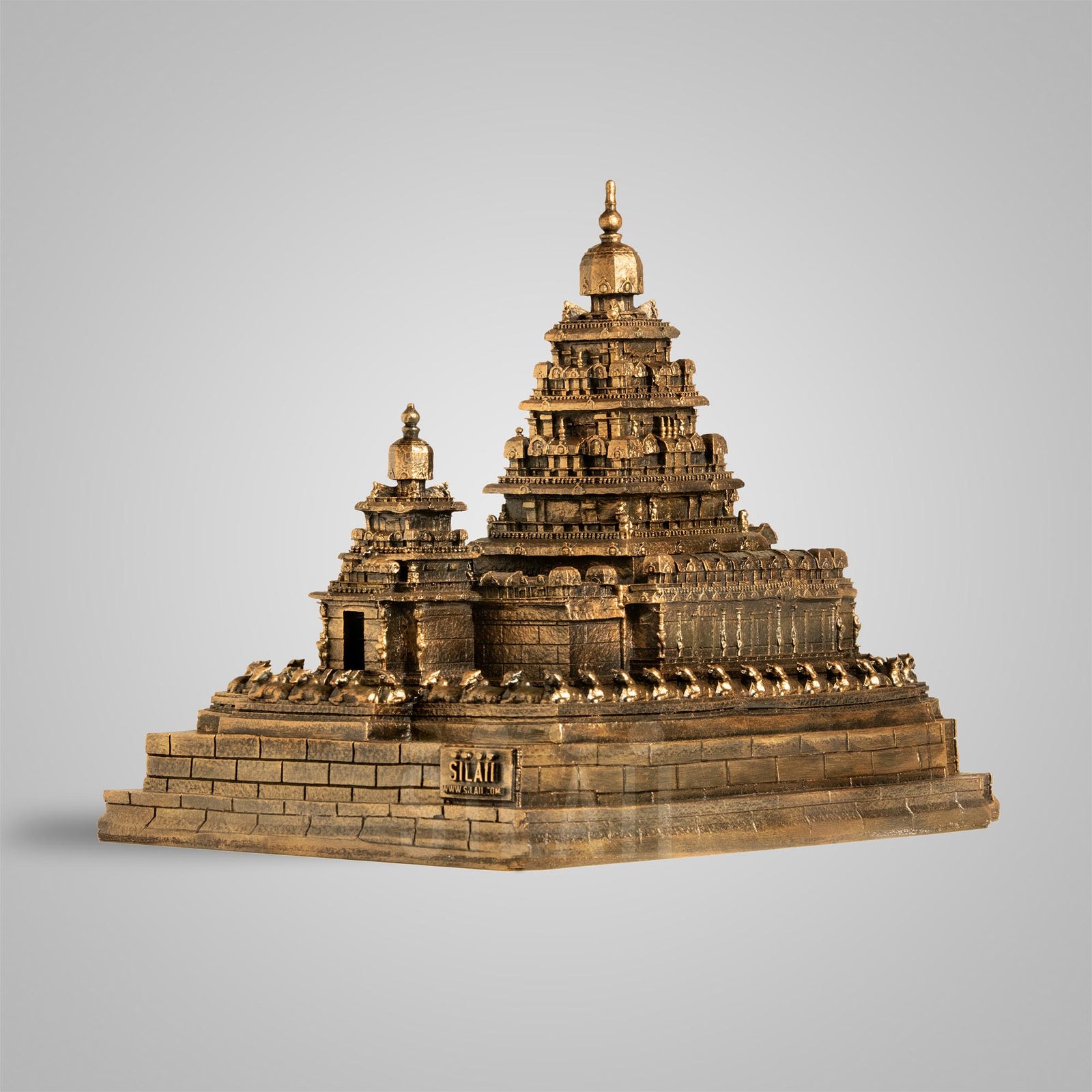 Replica Of Mahabalipuram Shore Temple as a Sculpture | Buy Now | SILAII.COM