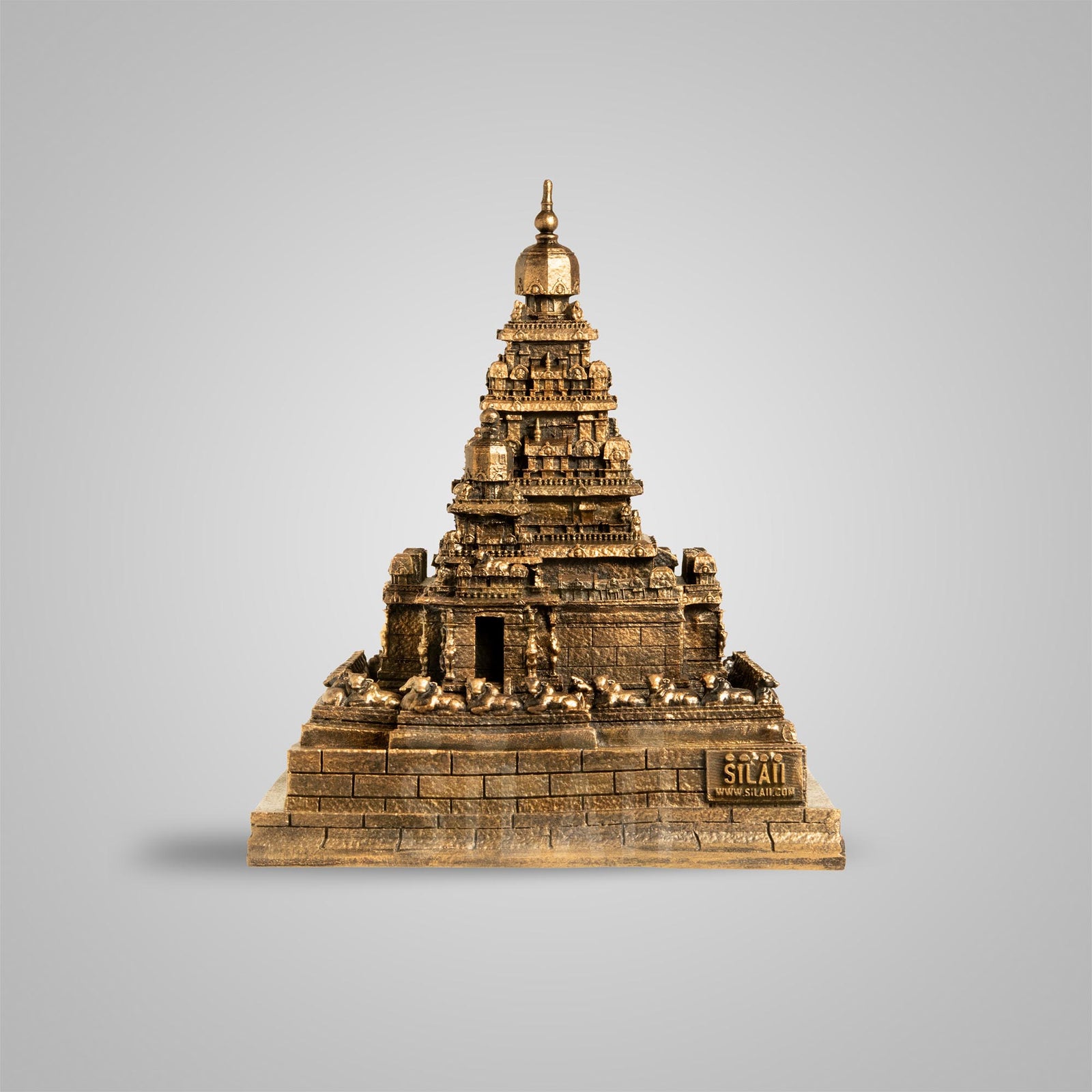 Replica Of Mahabalipuram Shore Temple as a Sculpture | Buy Now | SILAII.COM